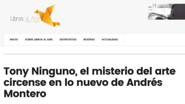 Entrevista a Andrés Montero en Libros Al Aire - La Pollera